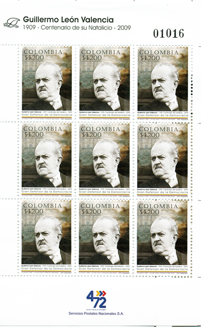 Guillermo Leon Valencia 100 años de su natalicio 1909 – 2009 – Clufime